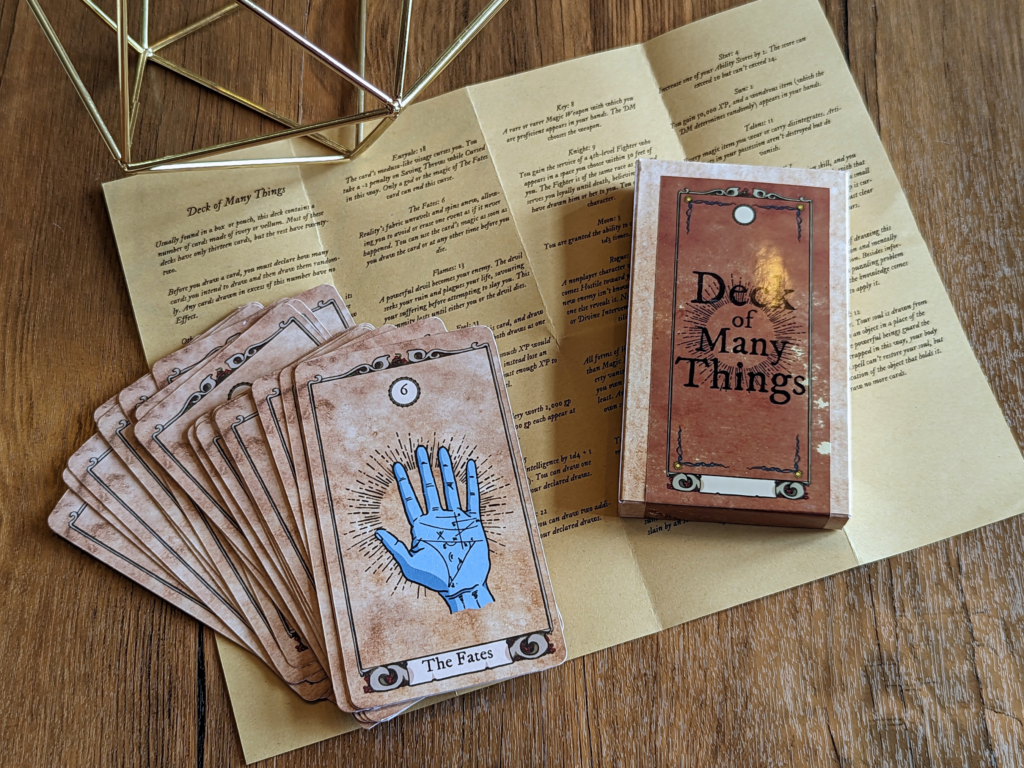 Deck of Many Things - Crit Happens Dice