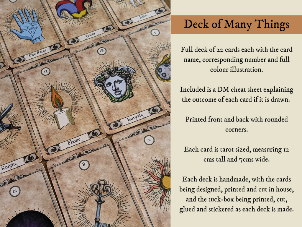 Deck of Many Things - Crit Happens Dice